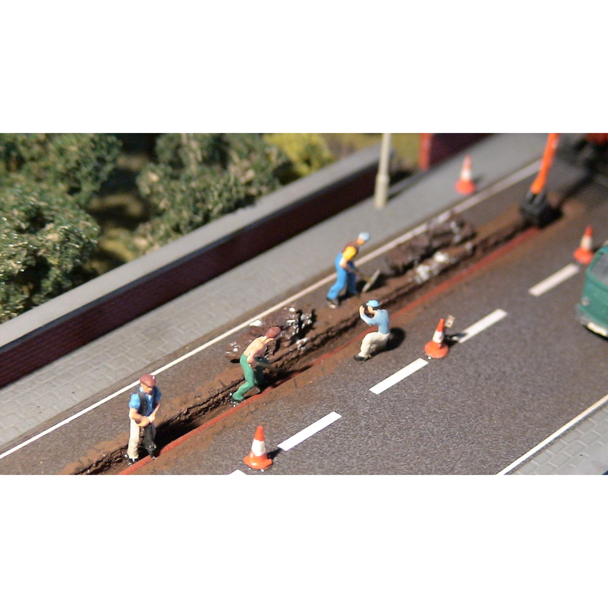 OO Gauge 80mm Curved Road Layout Sheet | Trackside Signs